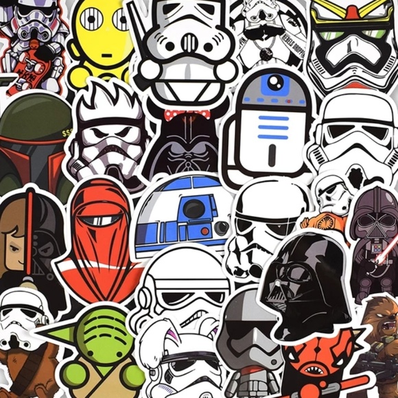 Star Wars | Accessories | Star Wars 25 Random Stickers | Poshmark